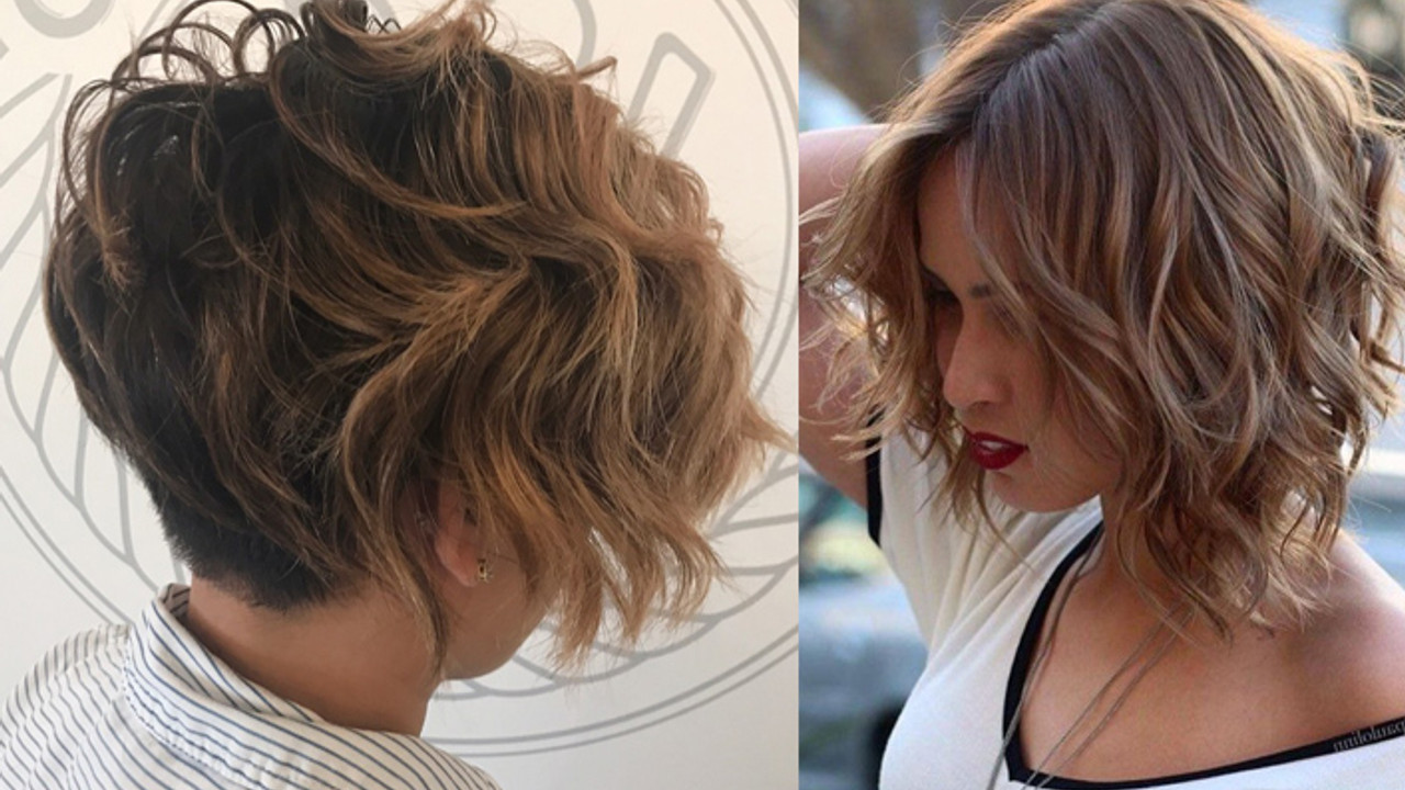 Kısa Saçlı Kadınlara Özel Trend 2023 Yılı Dalgalı Saçlar - KRT TV