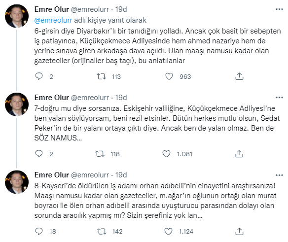 Sedat Peker'den yeni Ahmed Nazari iddiası... "Silah taşıma ruhsatı ...